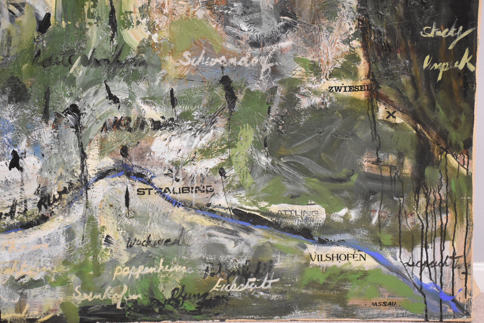 Impressionist Topographic Painting by Kirby Scudder - Etsy