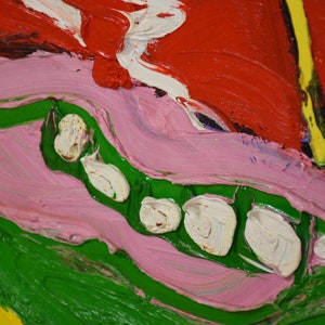 Original Large Peter Diem "three Cows" Impressionist Painting - Etsy