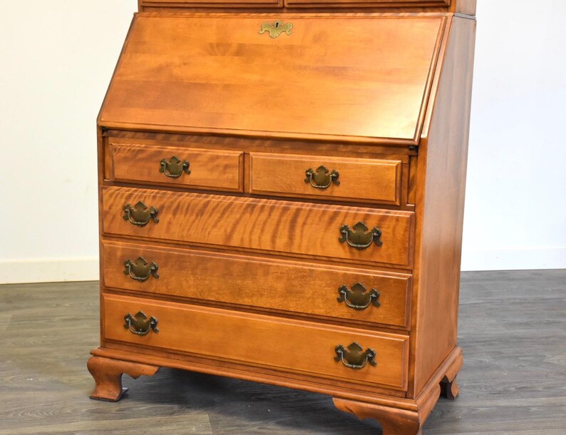 Ethan Allen Heirloom Maple Secretary Desk | Etsy