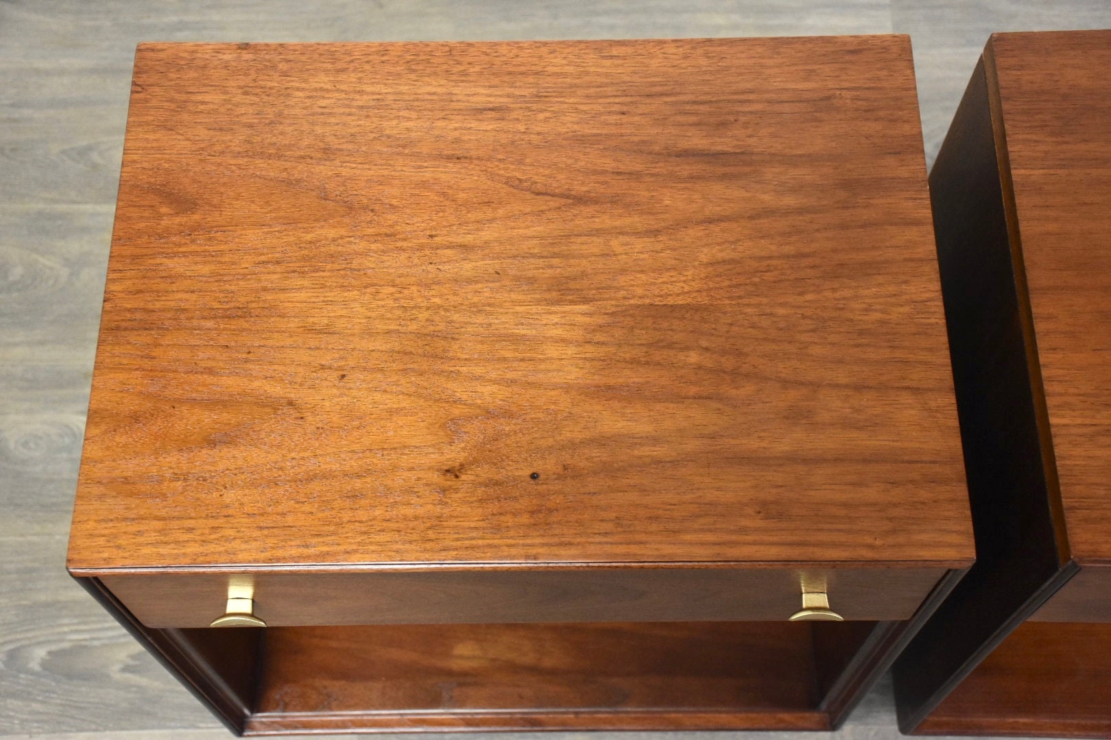 Walnut Nightstands by RWAY A Pair - Etsy