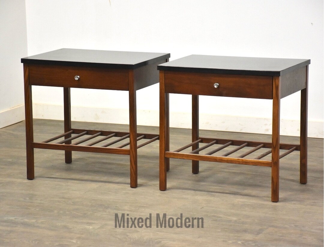 Refinished Nightstands by Stanley - A Pair - Etsy