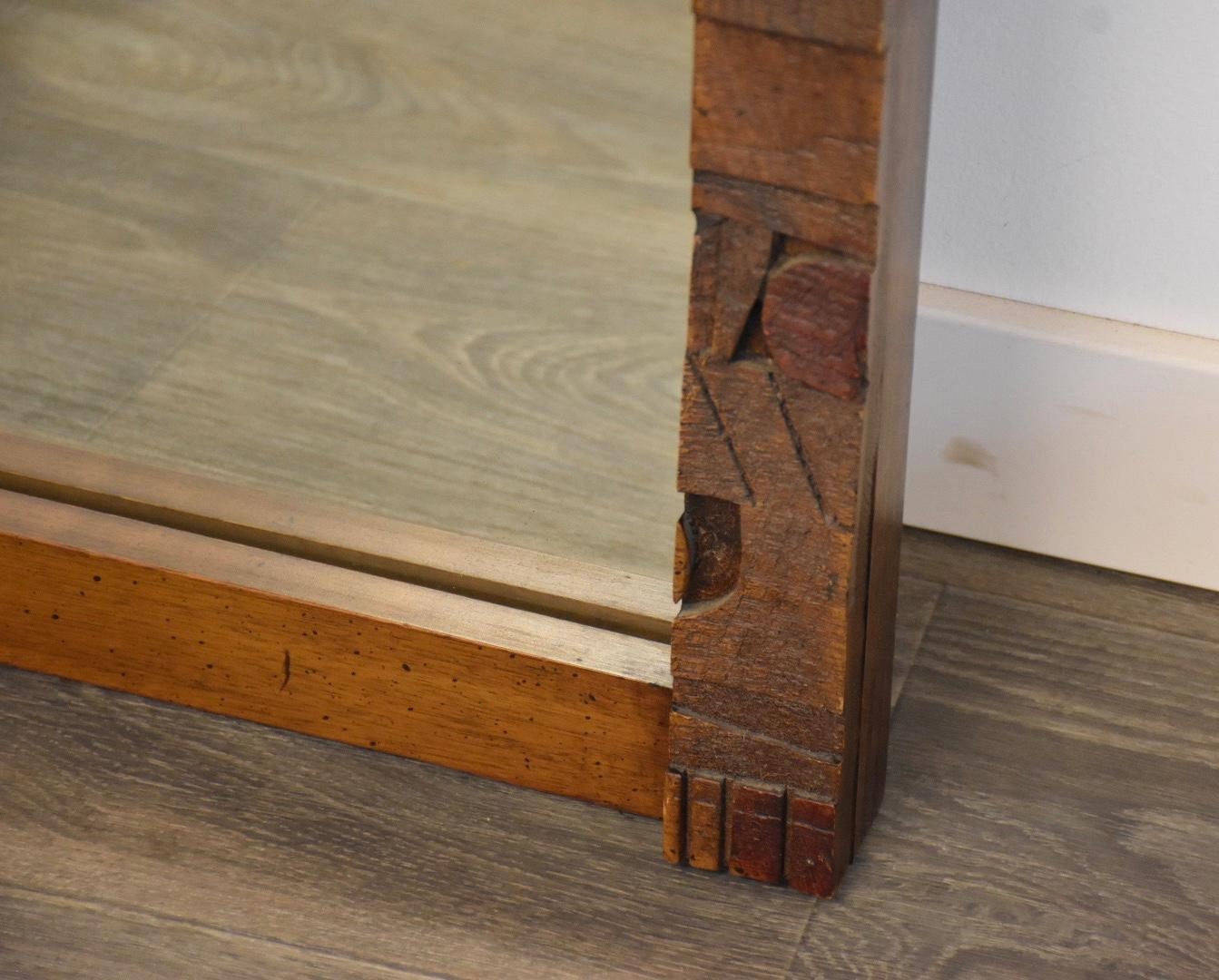 Brutalist MCM Mirror by Lane - Etsy