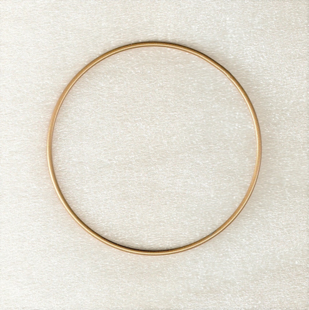 10cm Gold Metal Wire Craft Ring Hoop Shape for Floristry Dream Catcher ...