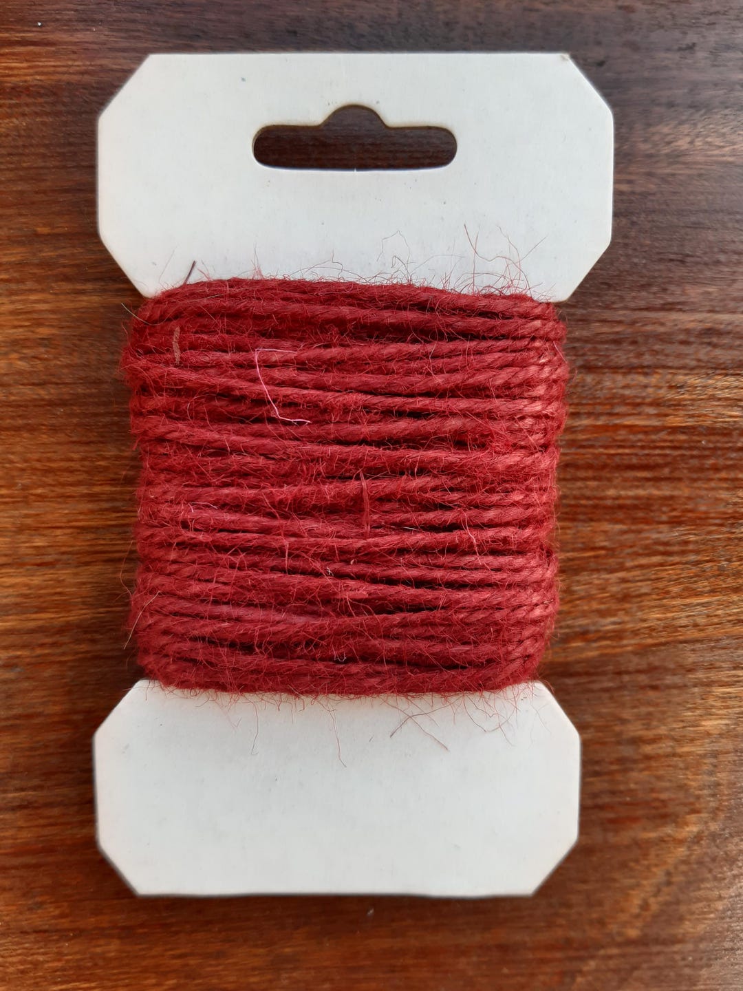 10m X 2mm King Crimson Colour Jute Craft Twine String, Floristry ...