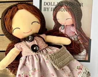 Diy Rag Doll Sewing Kit, Make Your Own Fabric Doll, Doll Making Supply ...