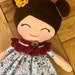 Medium size rag doll handmade girl soft doll baby first | Etsy