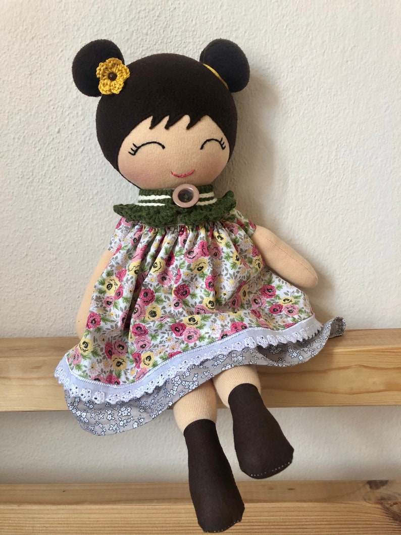 Baby Girl Rag Doll Medium Size Soft Doll Baby Girls First - Etsy