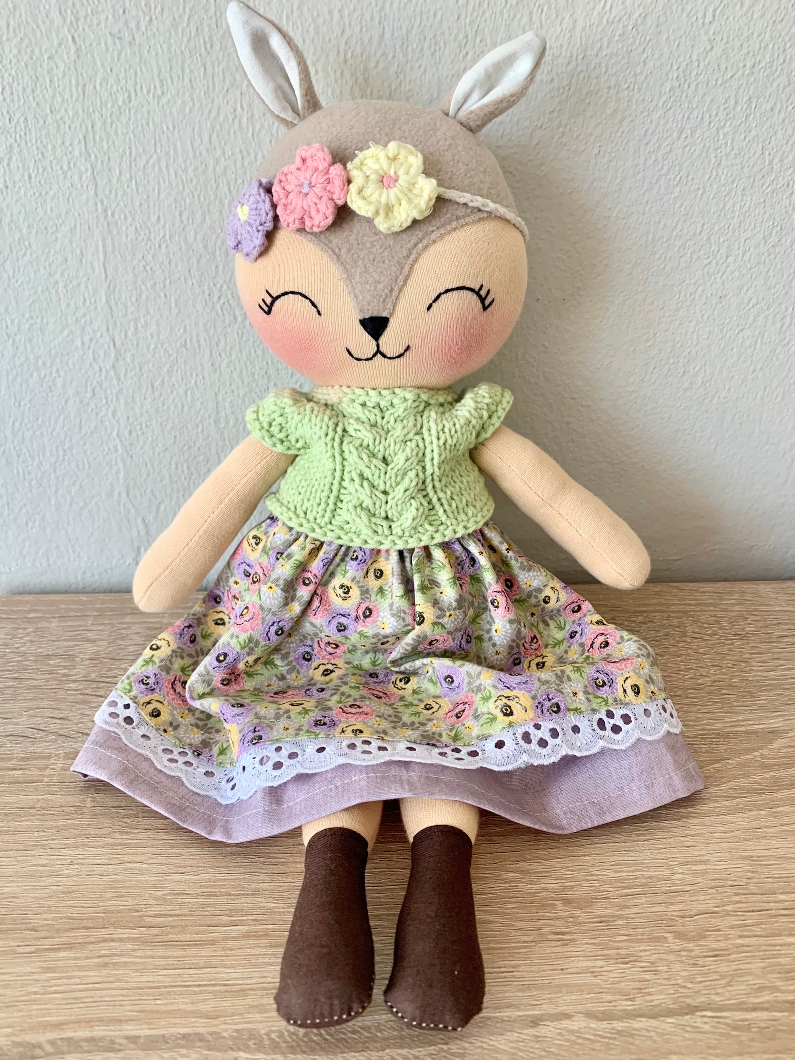 Soft Fox Rag Doll Woodland Animal Toys Fox Fabric Toy - Etsy
