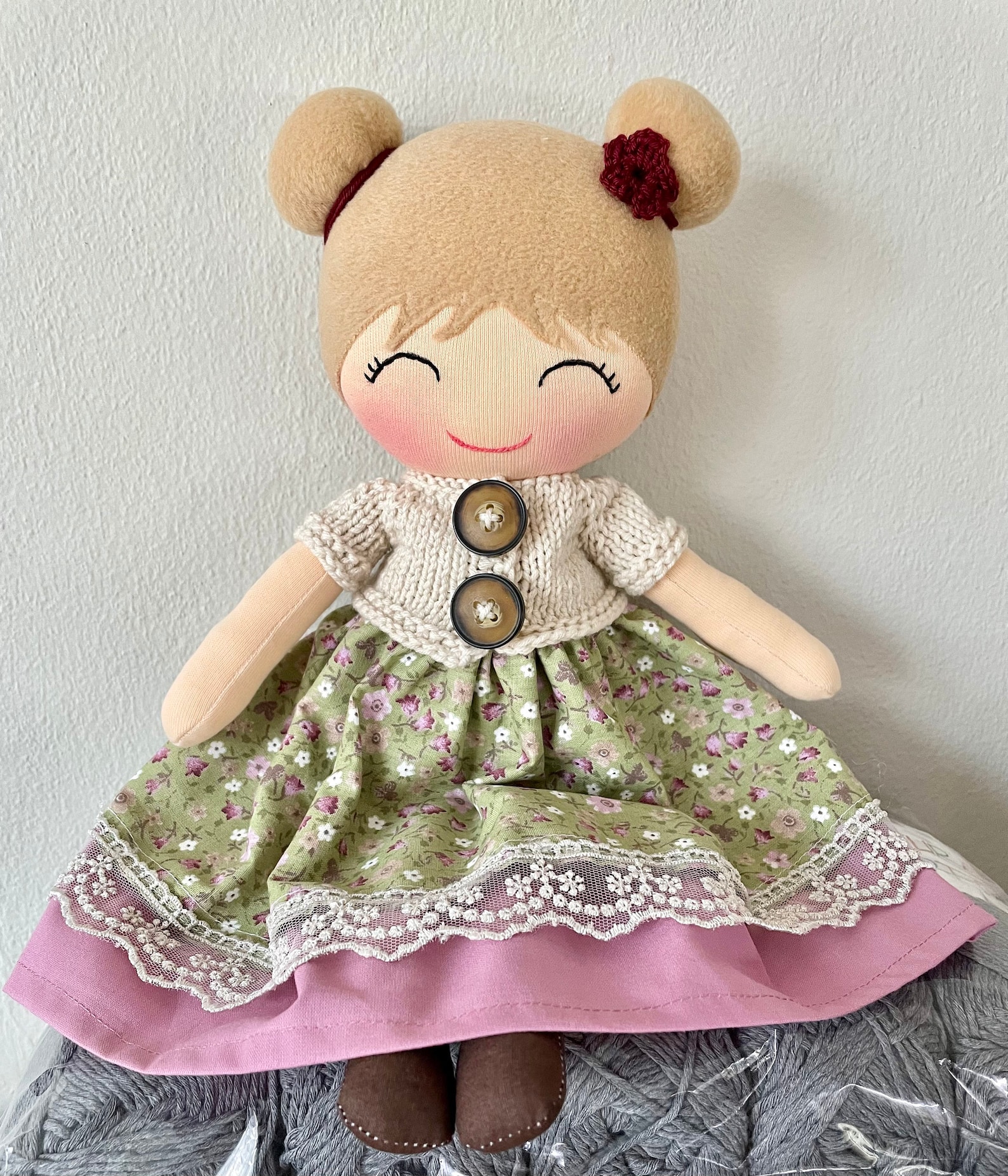 Diy Rag Doll Sewing Kit Make Your Own Fabric Doll Doll | Etsy