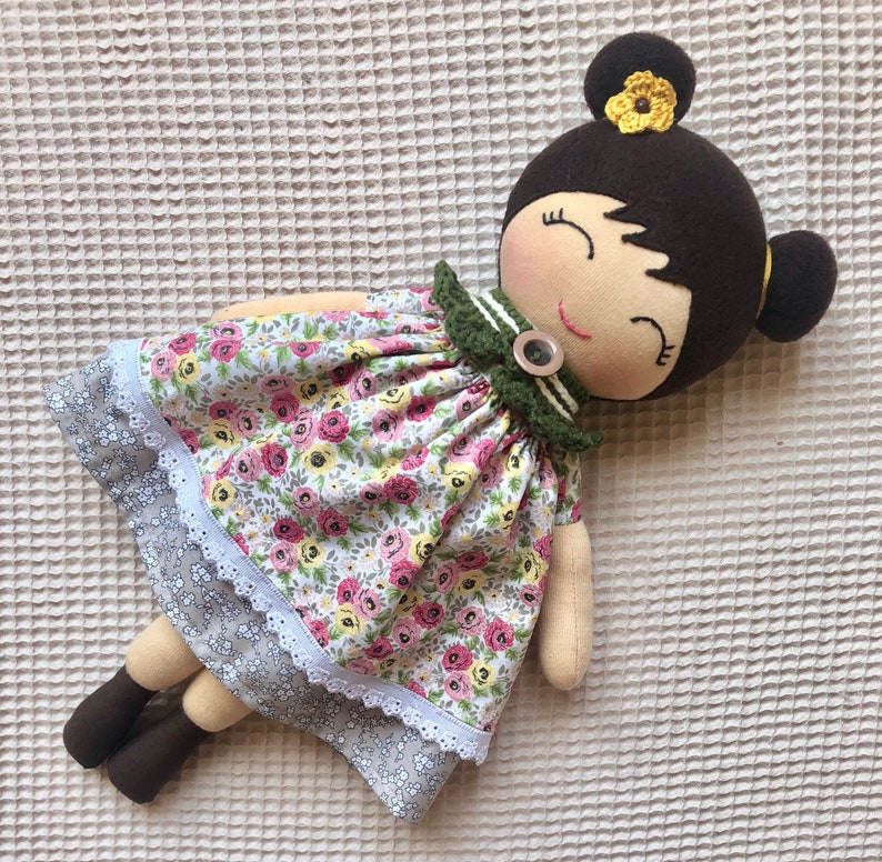 Baby Girl Rag Doll Medium Size Soft Doll Baby Girls First - Etsy