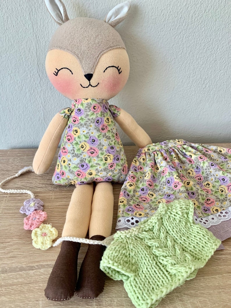 Soft Fox Rag Doll Woodland Animal Toys Fox Fabric Toy - Etsy