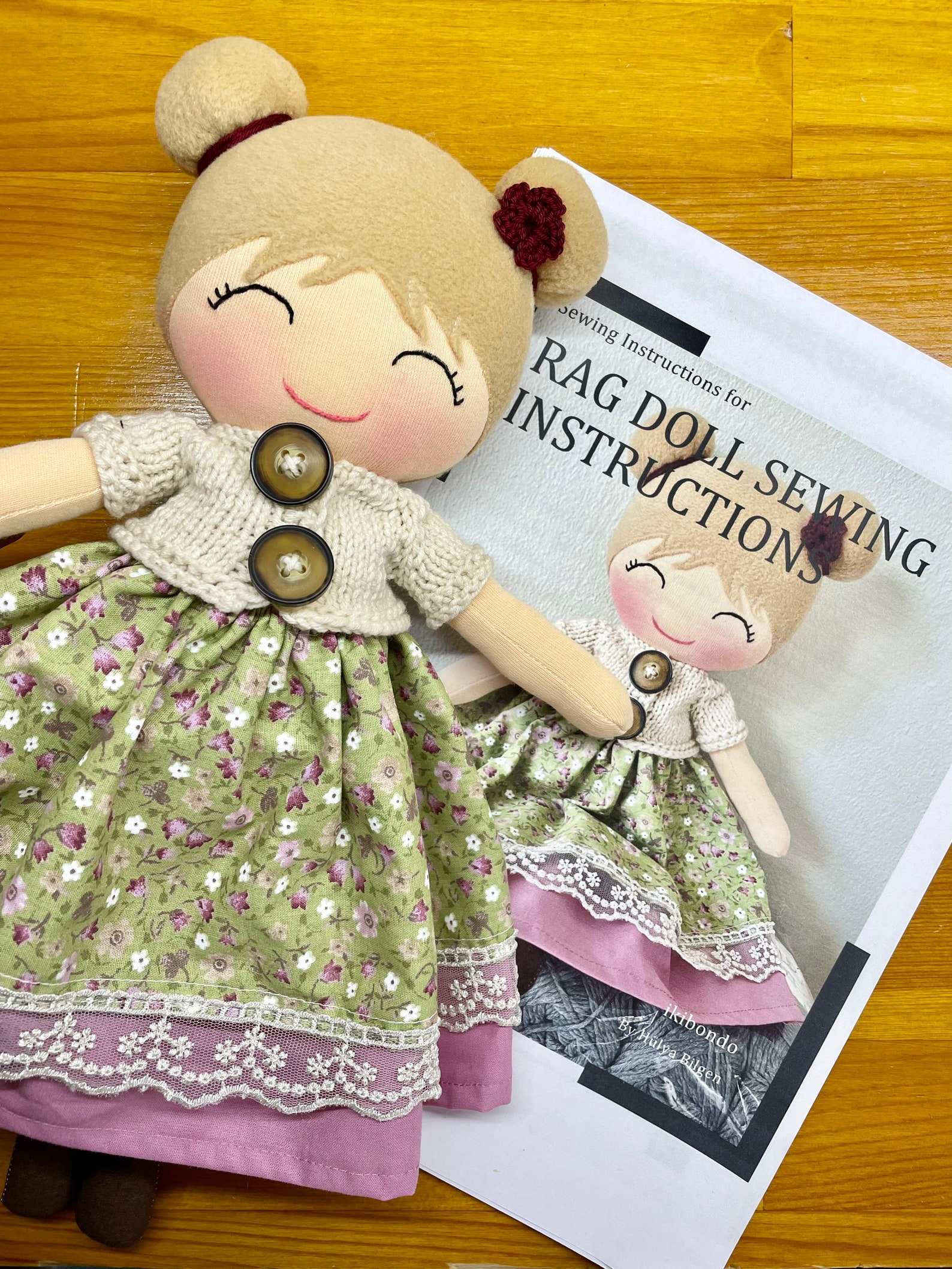 Diy Rag Doll Sewing Kit Make Your Own Fabric Doll Doll - Etsy