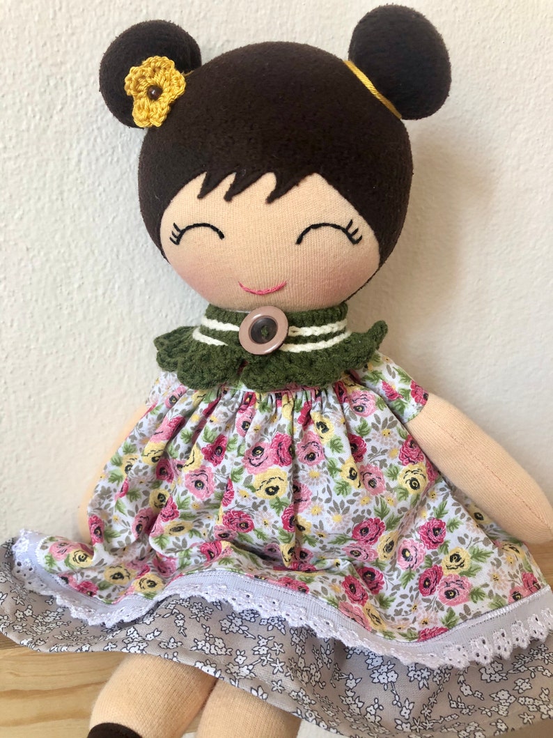 Baby Girl Rag Doll Medium Size Soft Doll Baby Girls First - Etsy