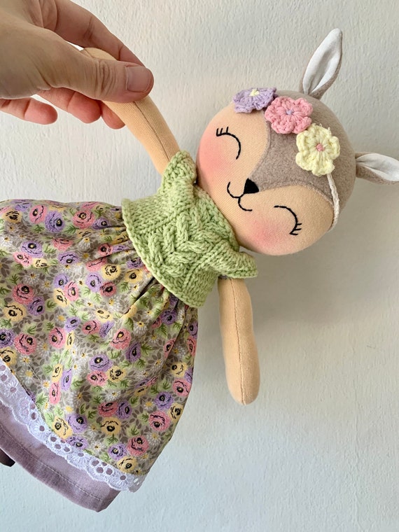Soft Fox Rag Doll Woodland Animal Toys Fox Fabric Toy - Etsy
