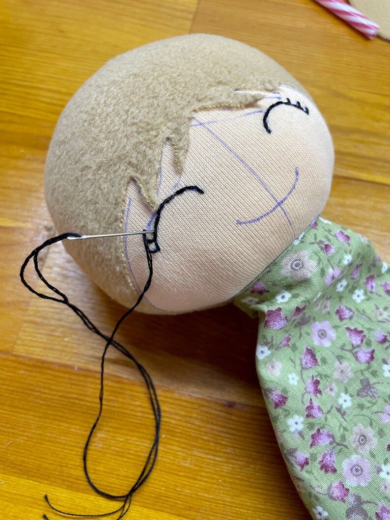 Diy Rag Doll Sewing Kit Make Your Own Fabric Doll Doll | Etsy