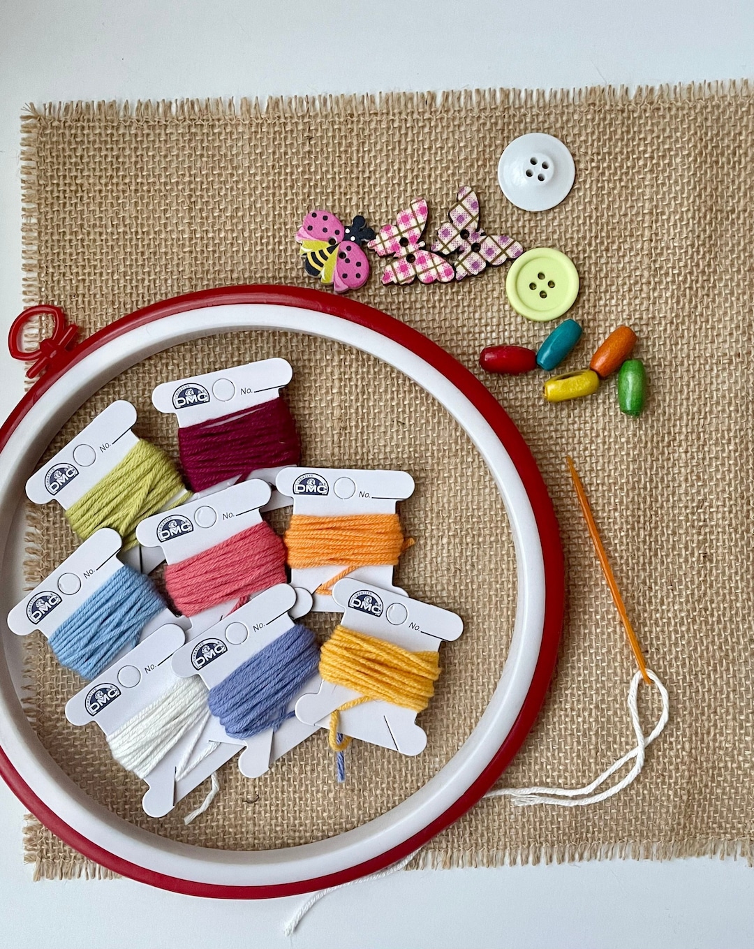 Beginner Sewing Kit for Kids, Do It Yourself, Preschool Sewing Craft ...