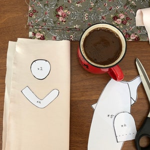 Doll Pincushion Sewing Pattern, DIY Pincushion Tutorial, Pdf Instant ...