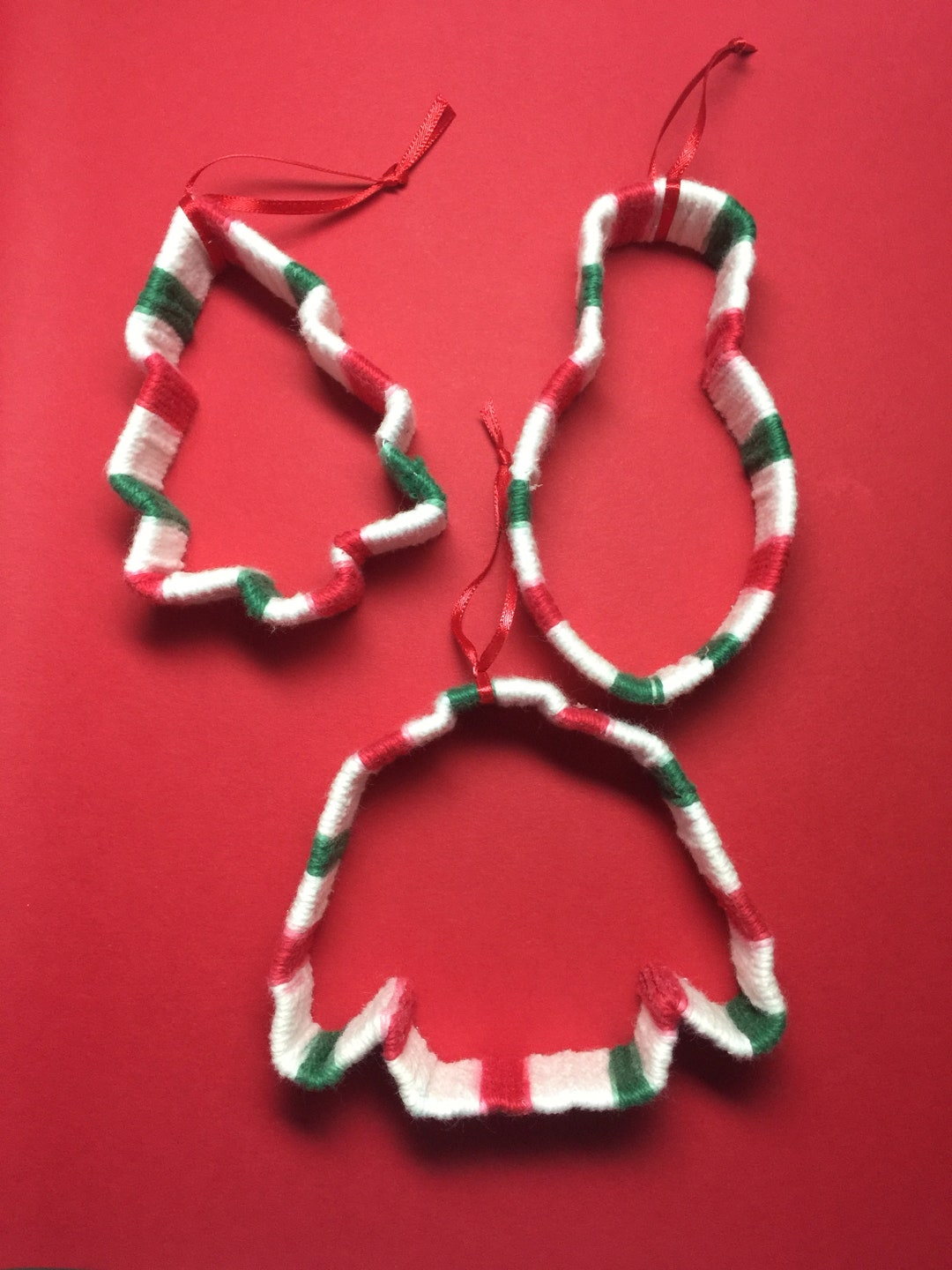 Yarn Cookie Cutter Ornaments - Etsy