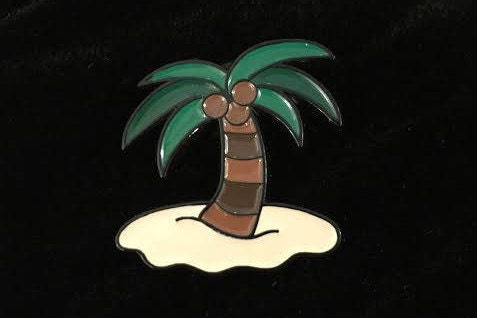 Palm Tree Enamel Pin - Etsy