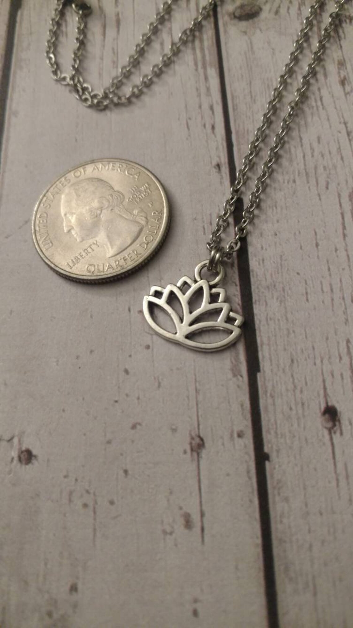 Lotus Necklace, Simple and Perfect for Layering With Your Faves! - Etsy