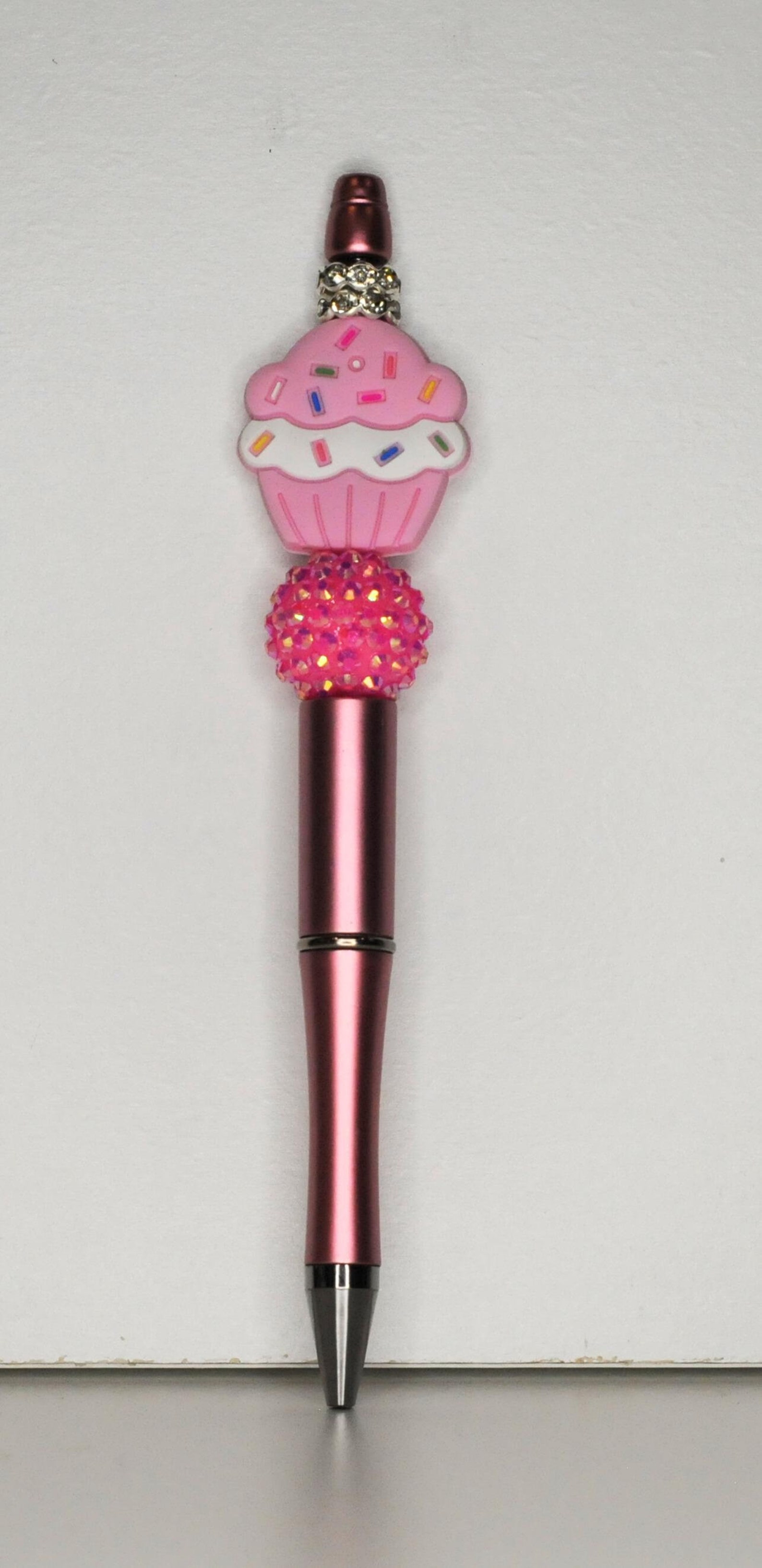 Beaded Gift Pink Cupcake Focal Sparkly Twistable Ink Pen - Etsy