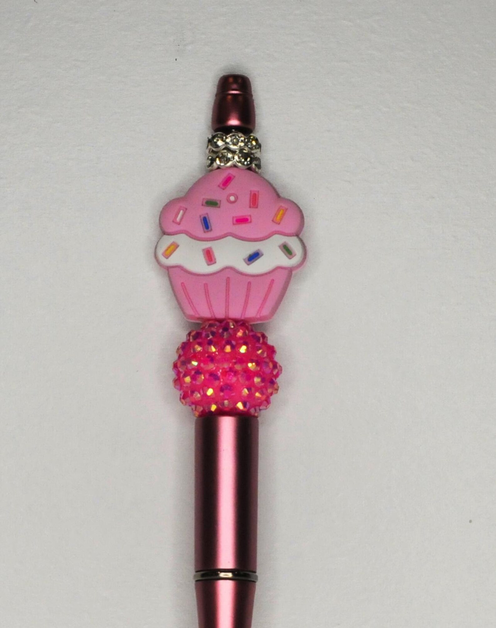 Beaded Gift Pink Cupcake Focal Sparkly Twistable Ink Pen - Etsy