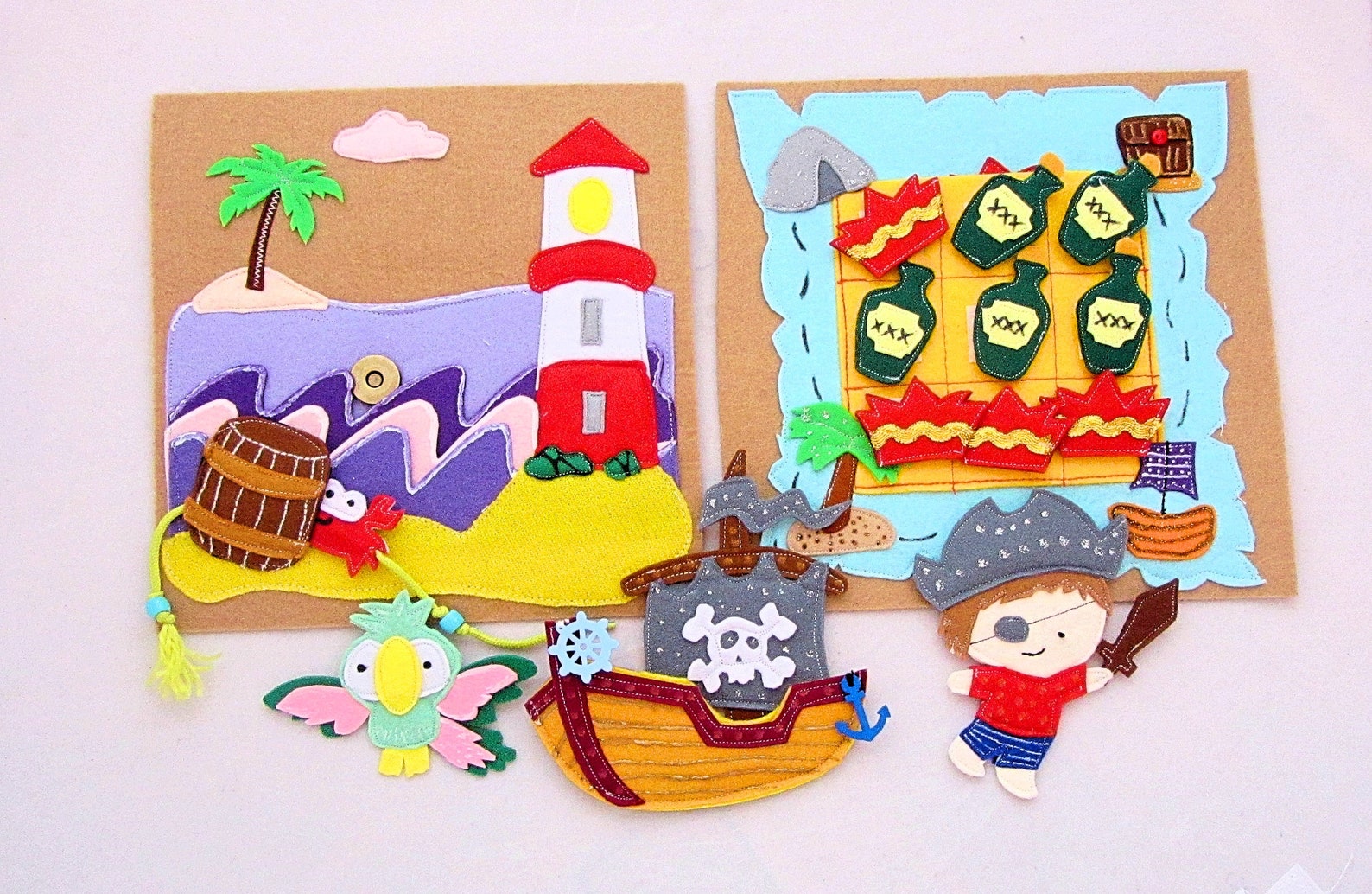 Pirate Quiet Book Pirate Busy Book Pirate Felt Book for - Etsy