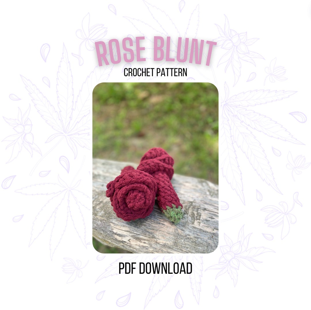 Crochet Rose Blunt Pattern: Amigurumi Plushie (PDF Pattern) - Etsy