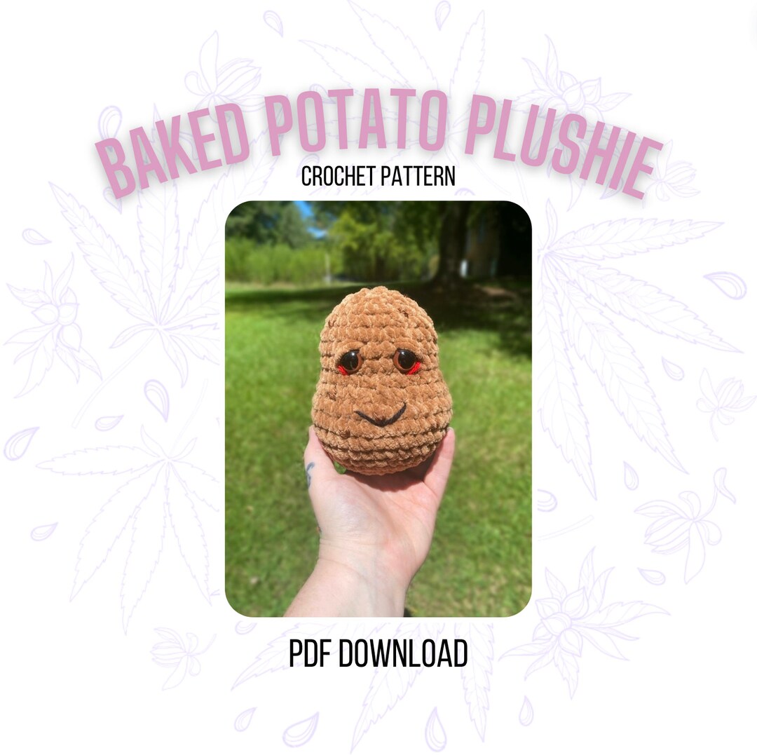 Crochet Pattern Baked Potato Crochet Pattern Amigurumi Crochet Plushie ...