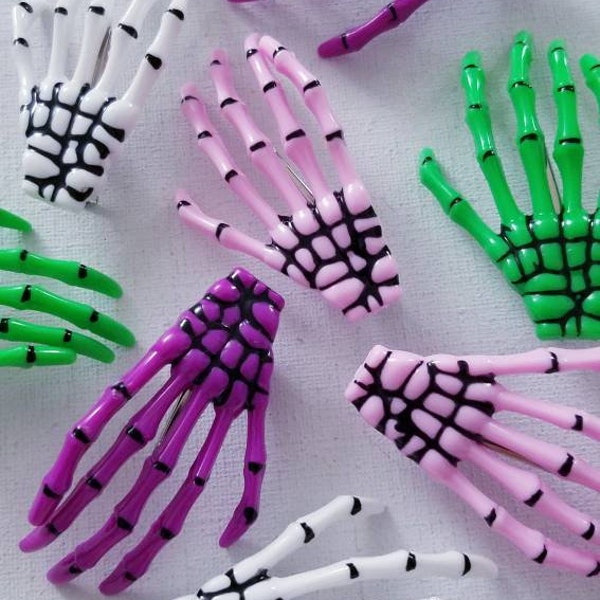 Skeleton Hand Hair Clip - Etsy