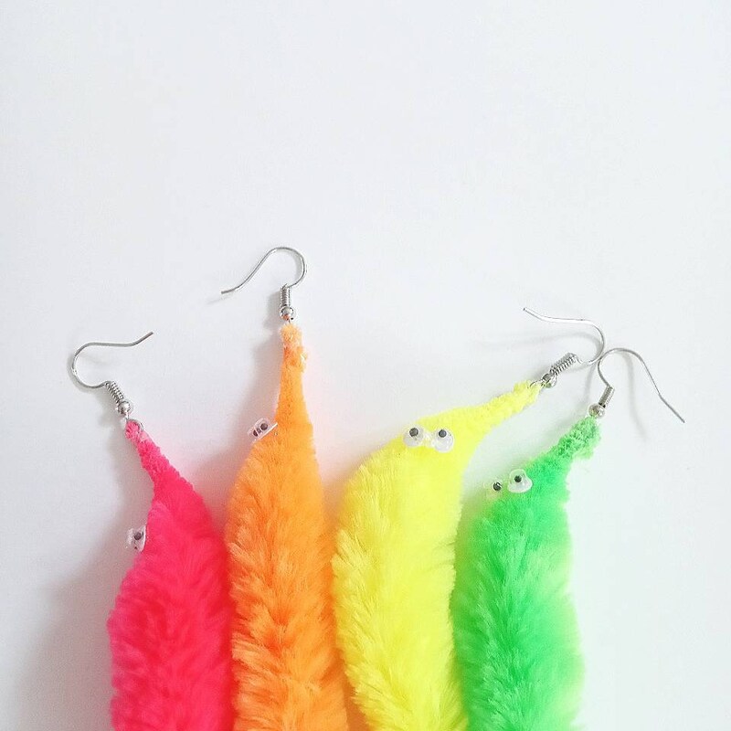 Fuzzy Worm Toys - Etsy