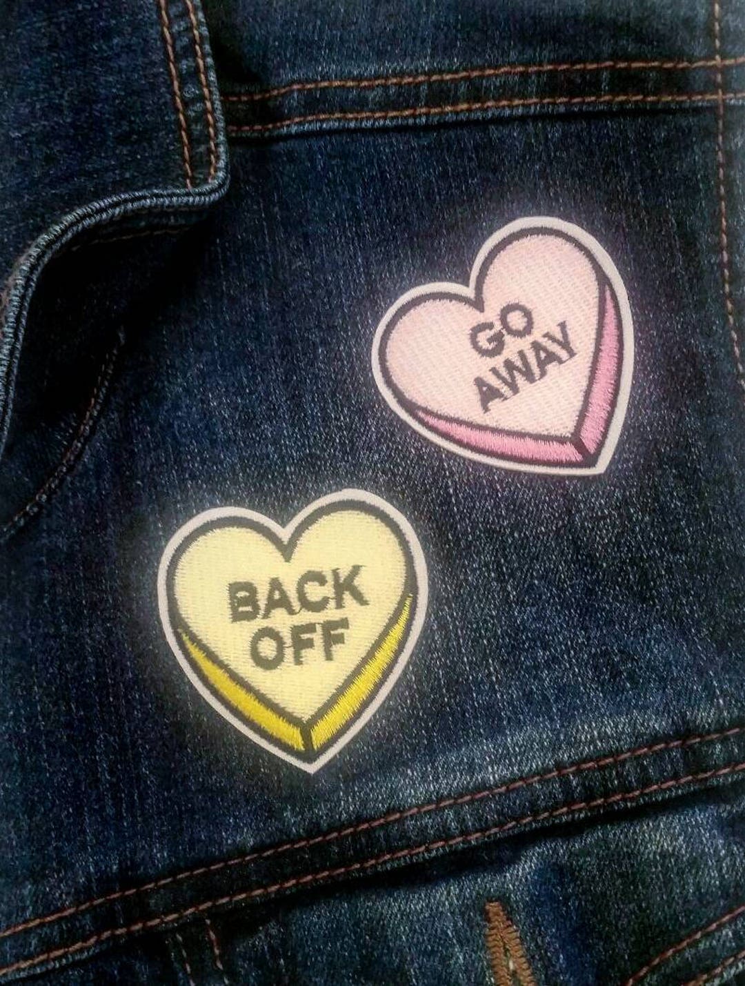 Valentine's Day, Conversation Hearts, Iron-on, Stitch Patch, Cute ...