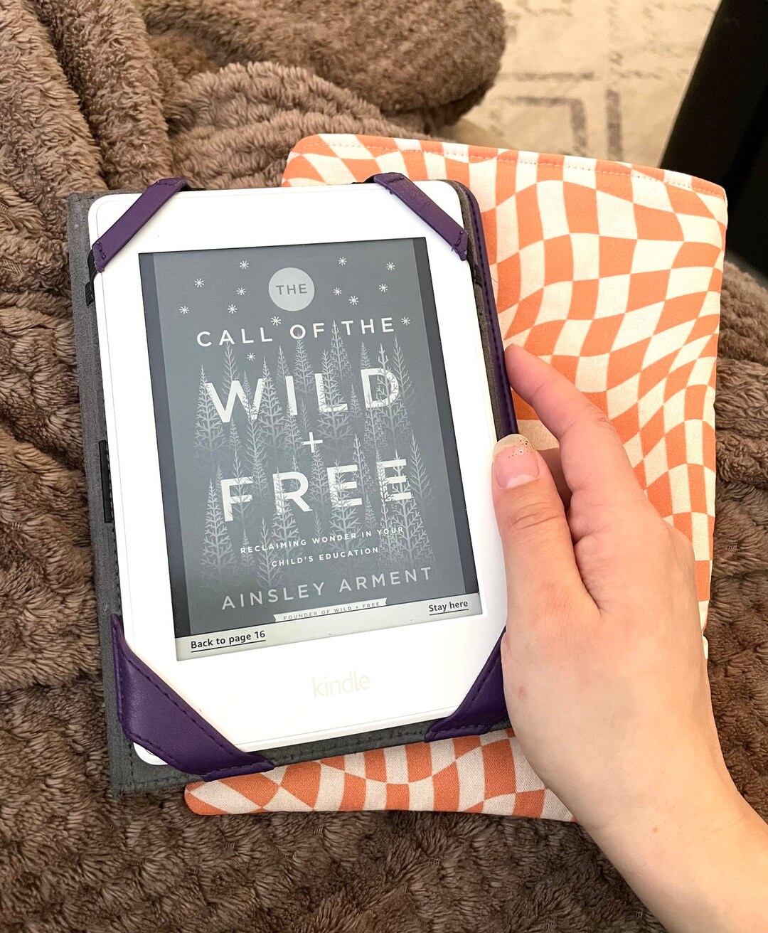 Retro Orange Spiral Checkered Book Sleeve - Etsy