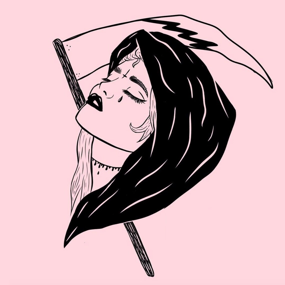 Reaper Girl 12x12 Print - Etsy