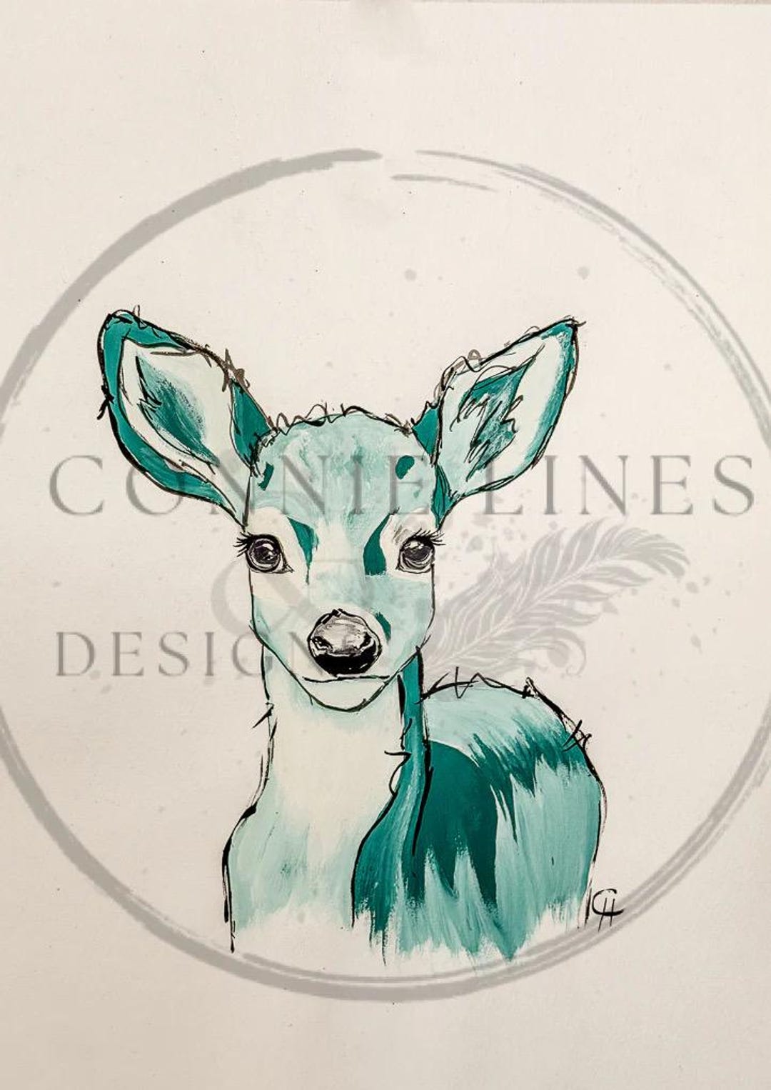 Spring Buck - Connie Lines and Designs Rice Paper - Etsy