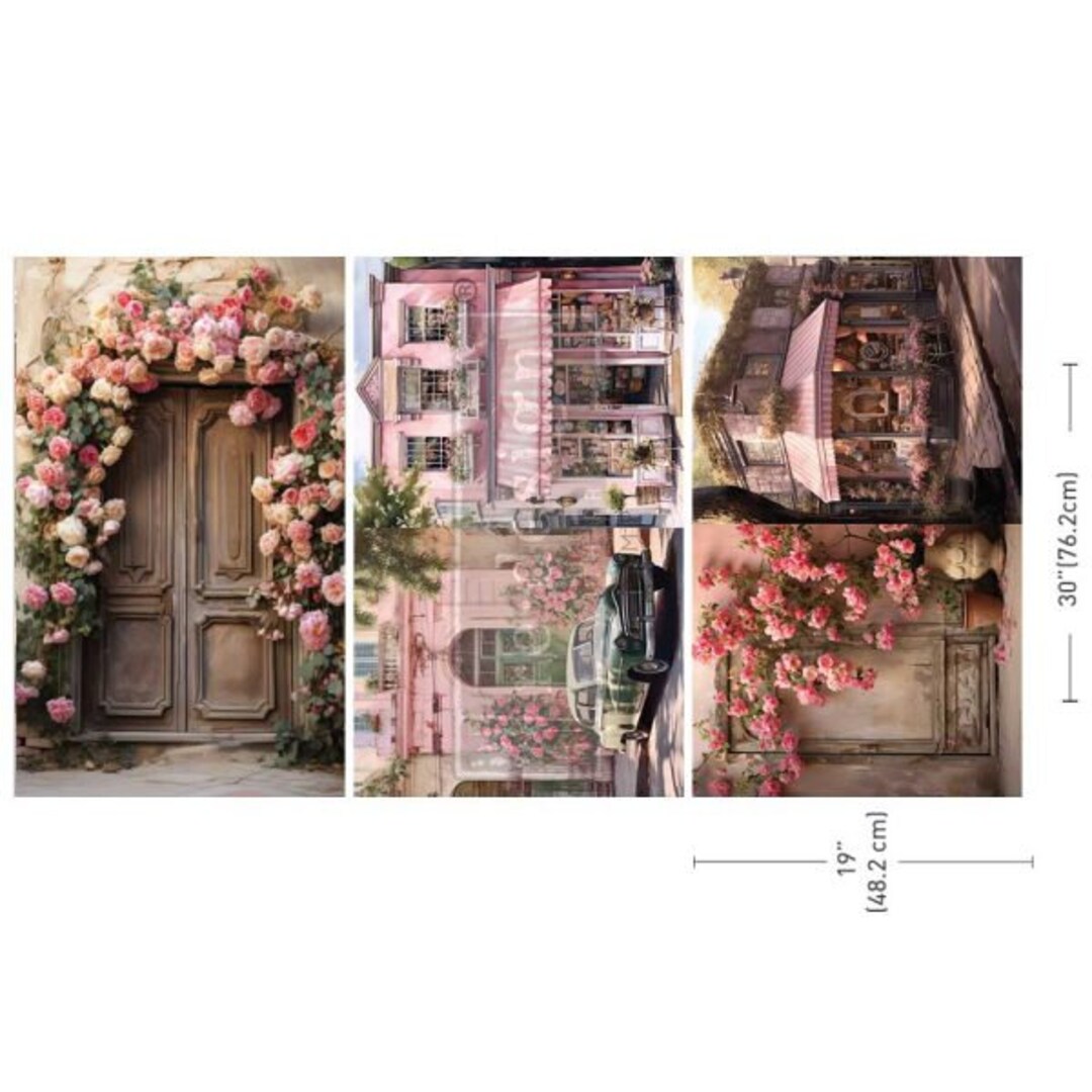 Decoupage Decor Tissue Paper Pack BLUSH BLOSSOM BOULEVARD 3 Sheets, 19 ...