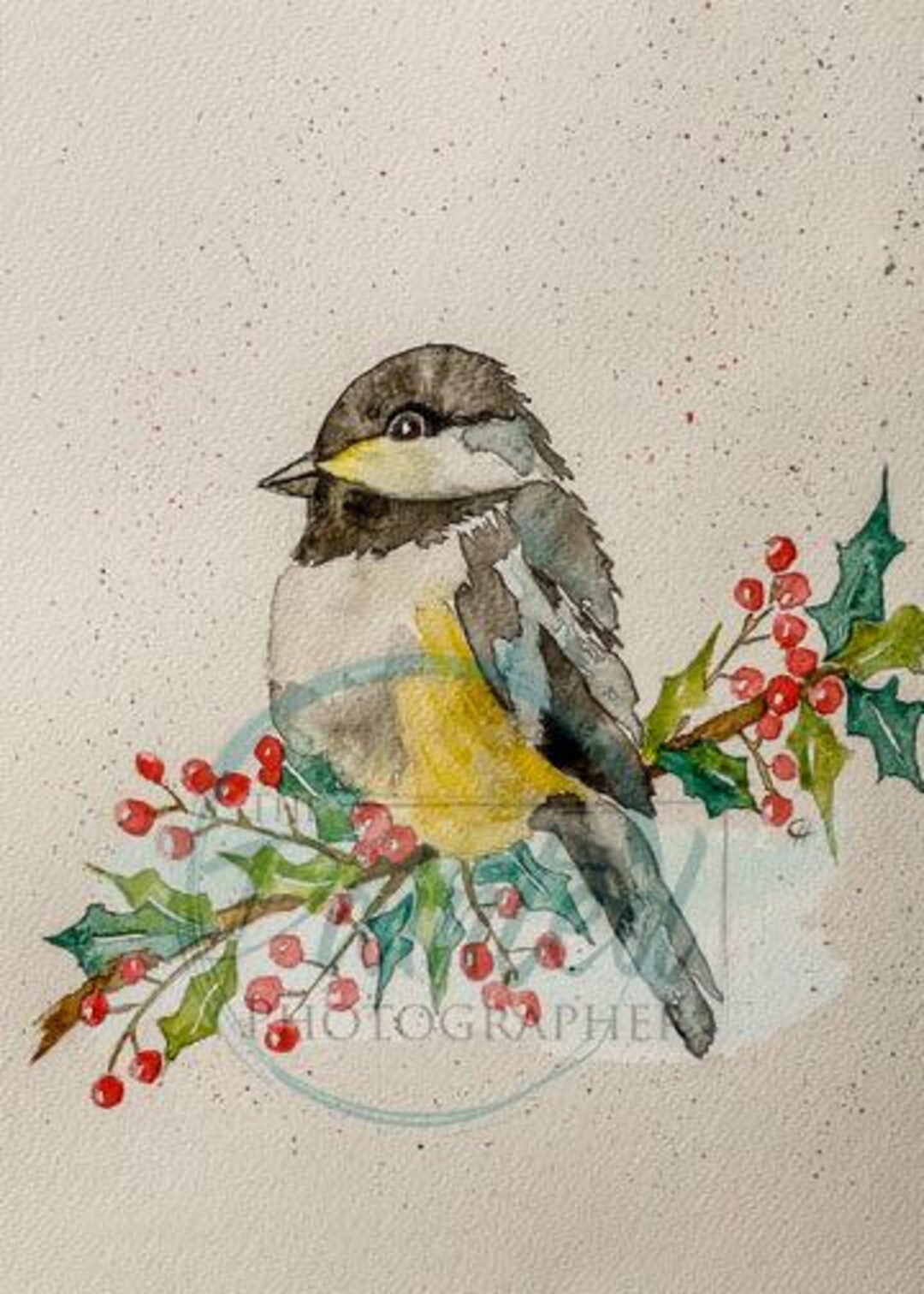 Merry Tweet Mis Watercolor – Connie Lines and Designs Rice Paper - Etsy