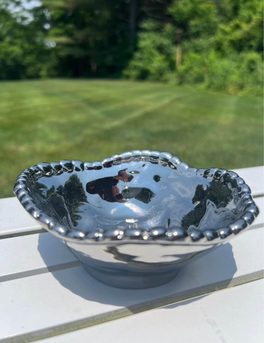 Pampa Bay Silver Snack Bowl - Etsy