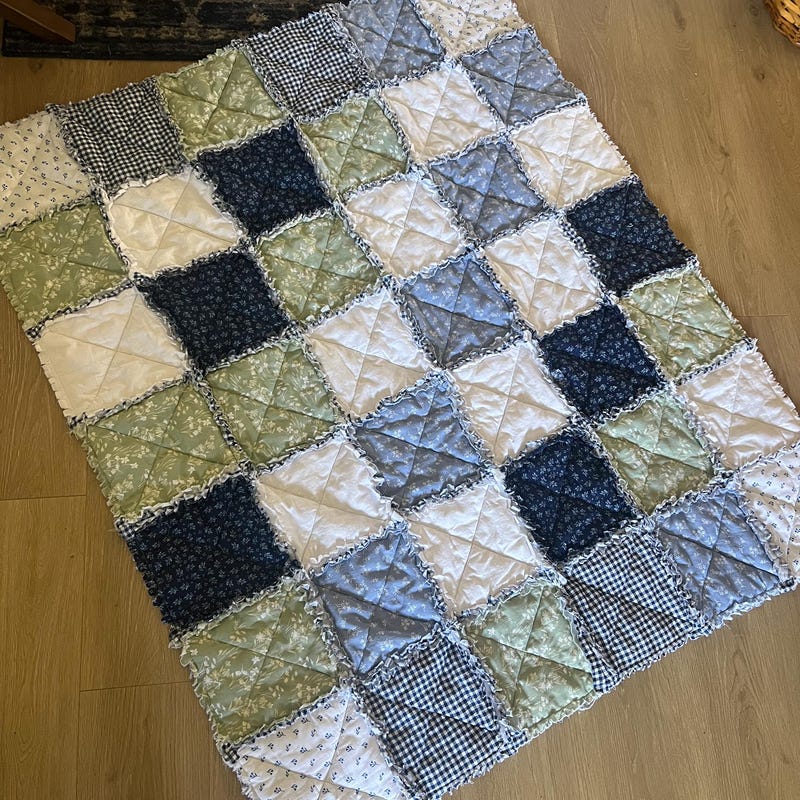 Queen Size Rag Quilt - Etsy