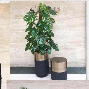 Luxury Flower Pot & Side Table, Metal Planter, Plant Holder, Plant ...