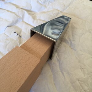Chrome Leg Cap, Metal Ferrule, Leg Tip, End Cap, Furniture Leg, Square ...