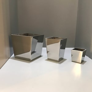 Chrome Leg Cap, Metal Ferrule, Leg Tip, End Cap, Furniture Leg, Square ...