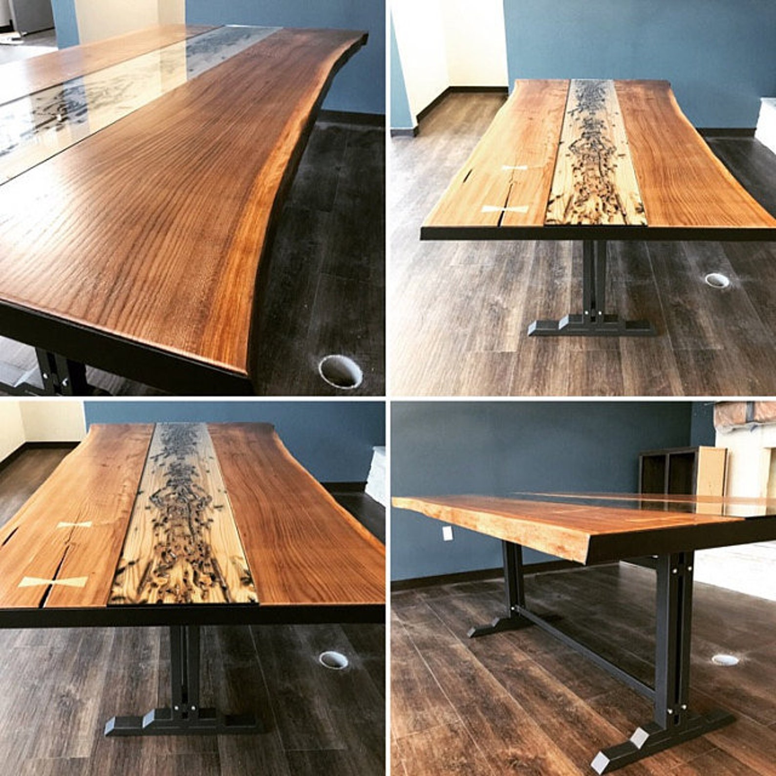 28 Metal Table Legs W Extension Bars Steel Base Width - Etsy