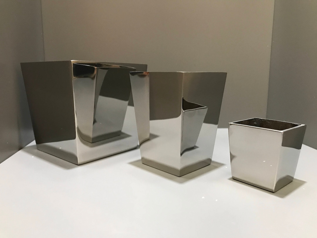 Chrome Leg Cap, Metal Ferrule, Leg Tip, End Cap, Furniture Leg, Square ...