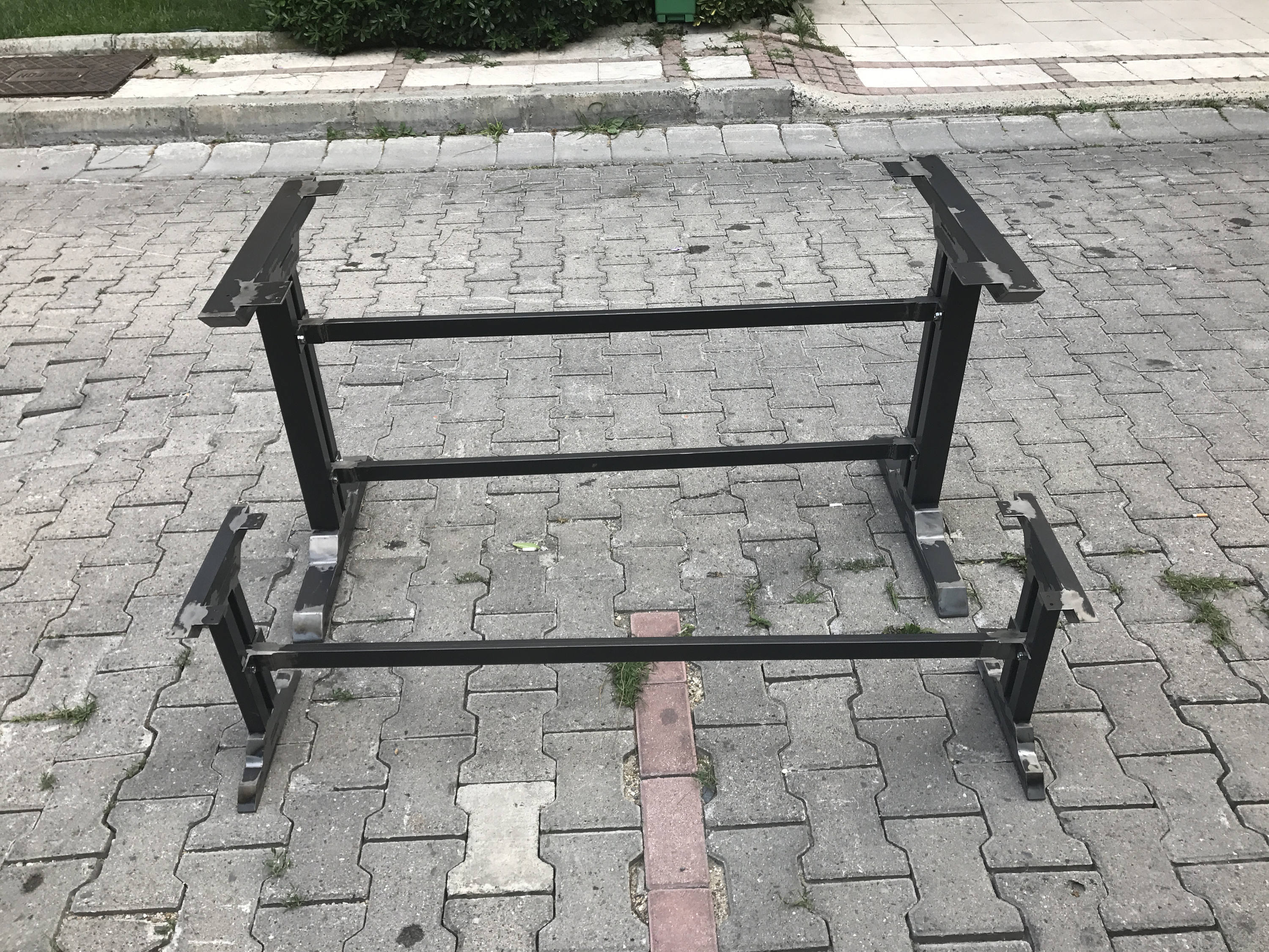 28 Metal Table Legs W Extension Bars Steel Base Width - Etsy Canada