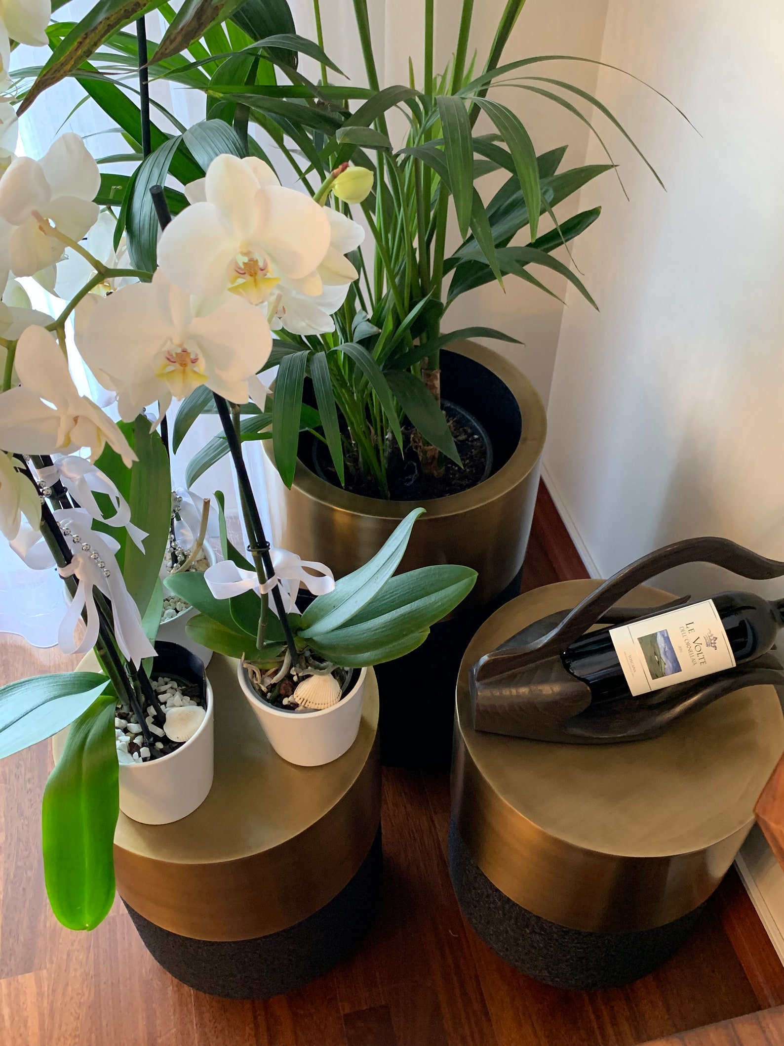 Luxury Flower Pot & Side Table, Metal Planter, Plant Holder, Plant ...