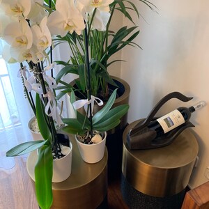 Luxury Flower Pot & Side Table, Metal Planter, Plant Holder, Plant ...