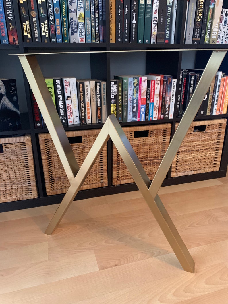 28 Metal Table Legs Steel Base Width 24 Height | Etsy