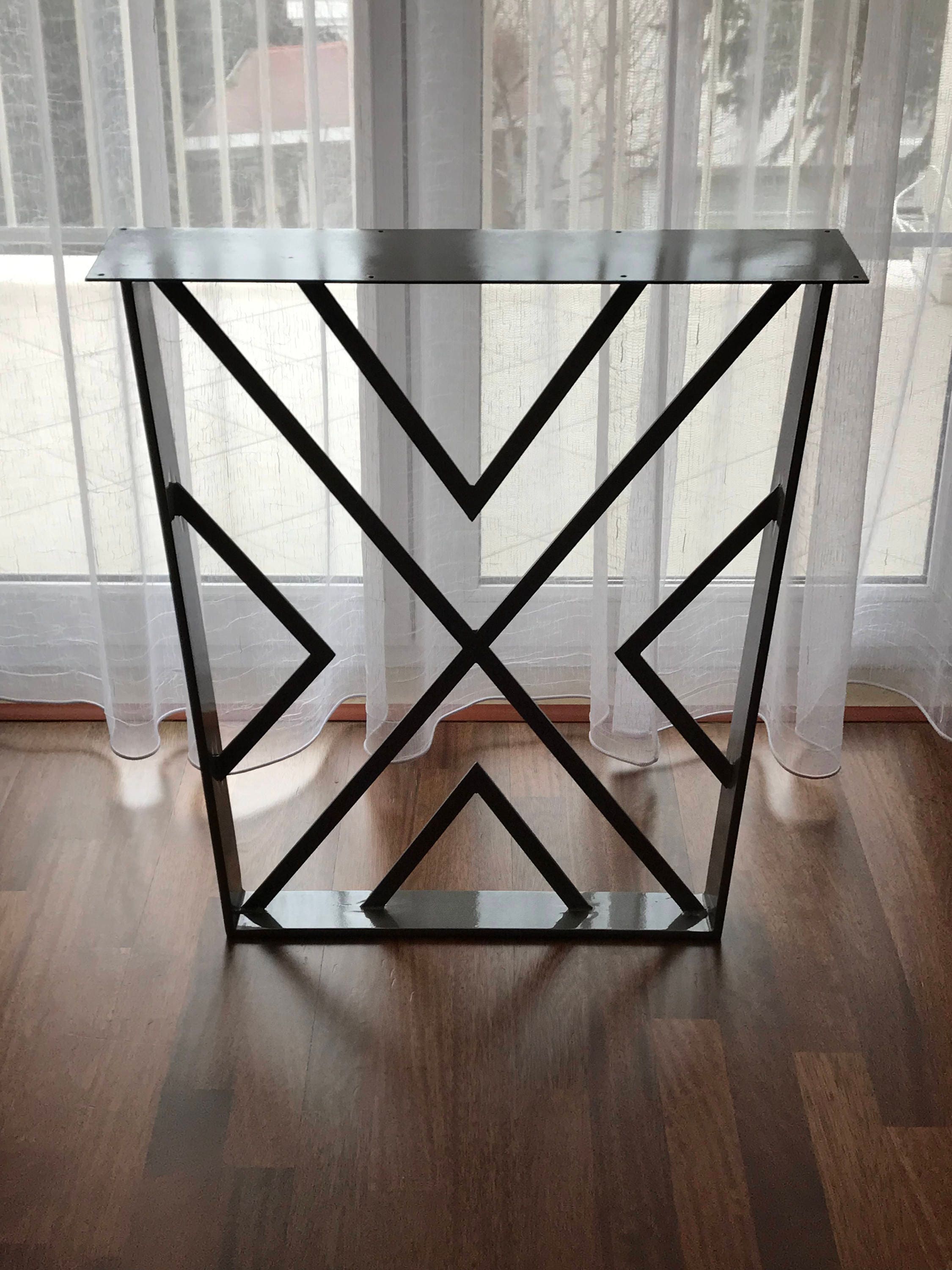 Trapezoid Table Leg, Height 28" - W 24" Set of 2 - Etsy UK