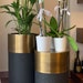 Luxury Flower Pot & Side Table, Metal Planter, Plant Holder, Plant ...